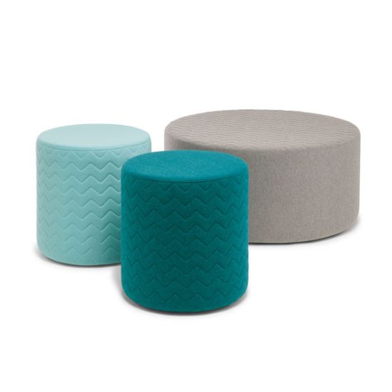 Round Ottoman - Robyn Skeates Office Interiors NZ