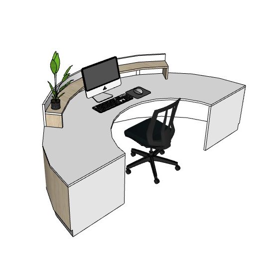 Medical Reception Desk 2 - Robyn Skeates Office Interiors NZ