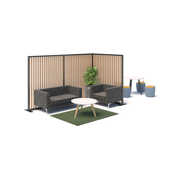 Fin 70 Screen - Office Partition slat screens Robyn Skeates Office ...