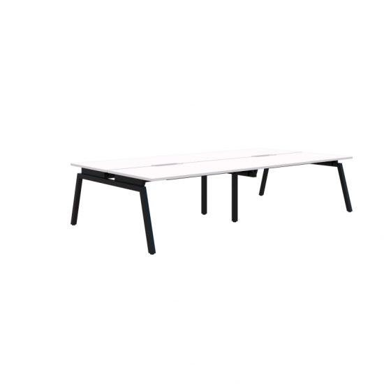 Balance Angle 4 Pod Back-to-Back Desk - Robyn Skeates Office Interiors NZ